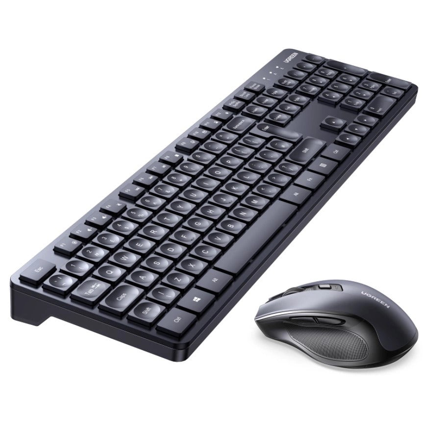 Ugreen MK006 – Conjunto Teclado e Rato Sem Fios 2.4GHz – Preto – Multishop.pt